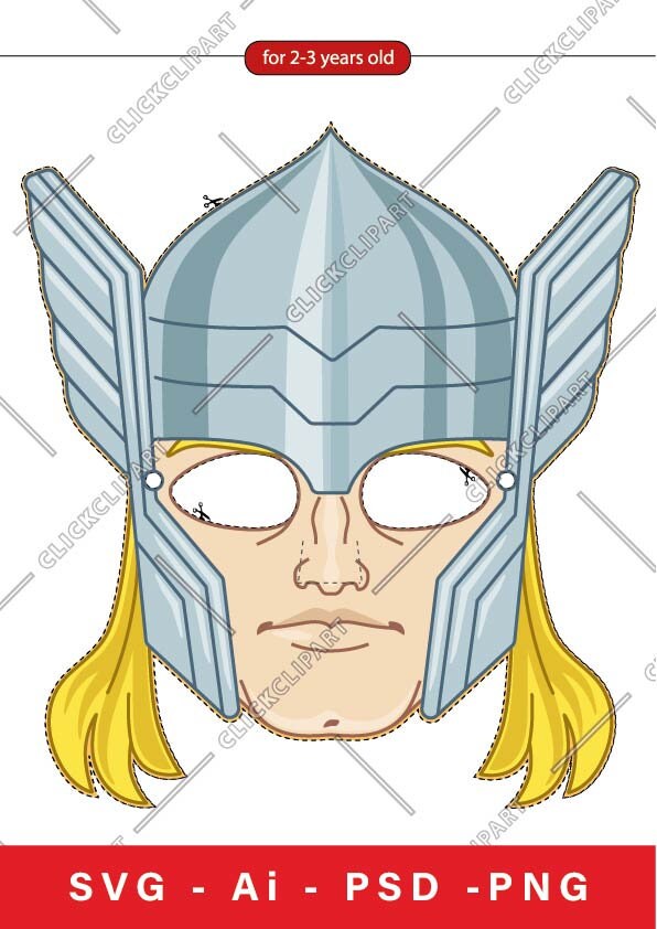 Thor, Birthday Party, Digital Paper Face Mask, SVG, Files for Cricut - Etsy