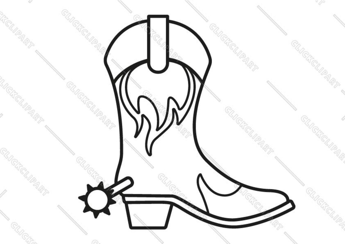 Cowboy Boots SVG Cowboy PNG Cowboy Clipart Texas Svg - Etsy