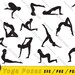Yoga Pose SVG Yoga Clipart Yoga PNG Yoga Wall Decor Fitness Clipart ...