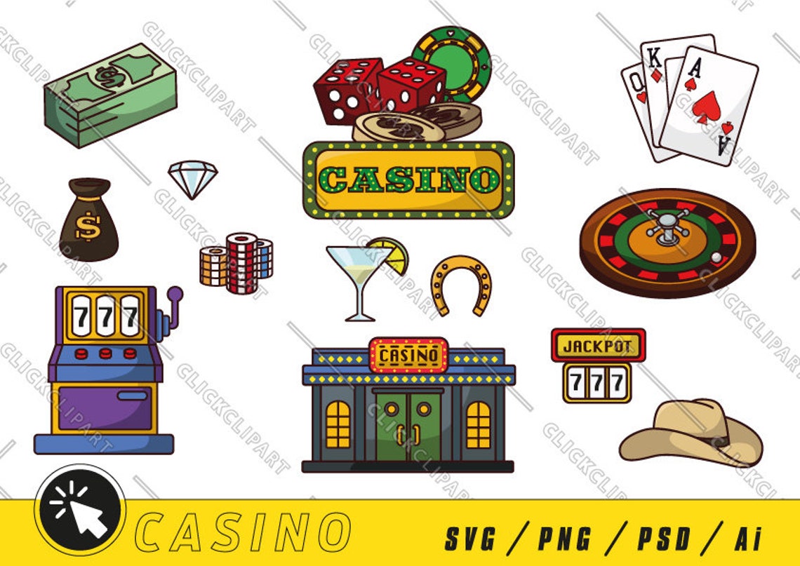 Casino SVG Gambling PNG Las Vegas SVG Casino Clipart - Etsy