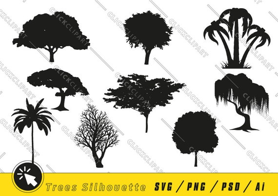 Trees SVG Nature SVG Forest SVG Tree Line Png - Etsy