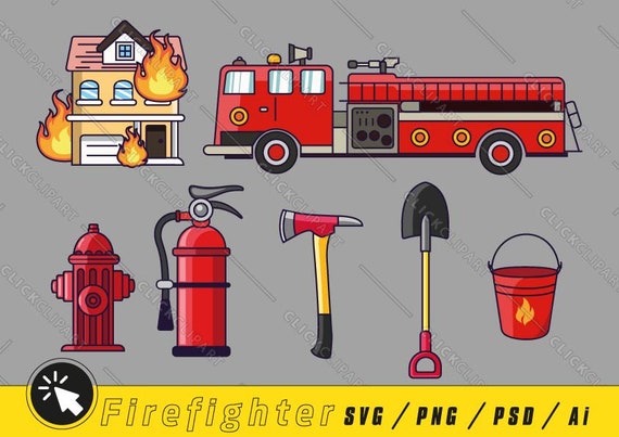 Firefighter SVG Fire Department SVG Firefighter PNG Fire - Etsy