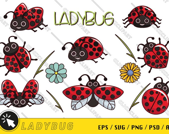 LADYBUG SVG Files, LADYBUG Svg Files for Cricut, Ladybug Clipart ...