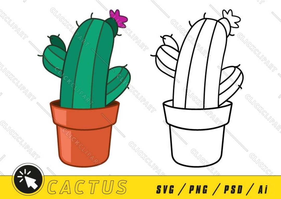 Cactus SVG Cactus PNG Cactus Clipart Plant Svg Svg Files Svg Bundle Cut ...