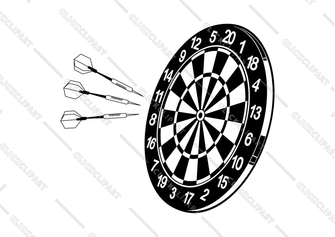Dart Board SVG | Cricut & Silhouette Cut Files - Etsy
