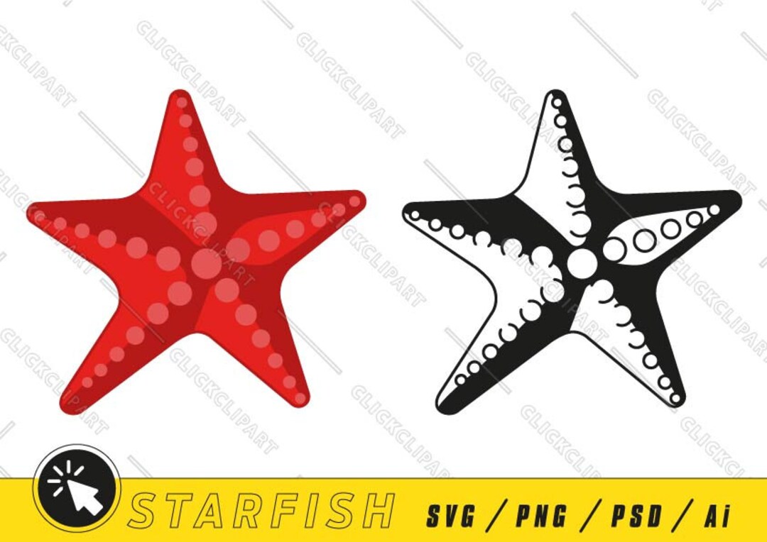 Starfish SVG | Starfish PNG | Starfish Clipart | Summer | Beach | Ocean ...