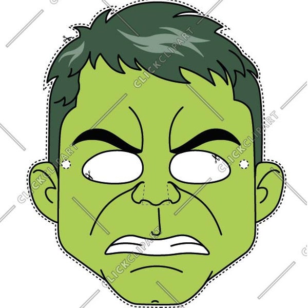 Hulk Face Mask - Etsy