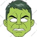 Hulk, Birthday Party, Digital Paper Face Mask, SVG, Files for Cricut - Etsy