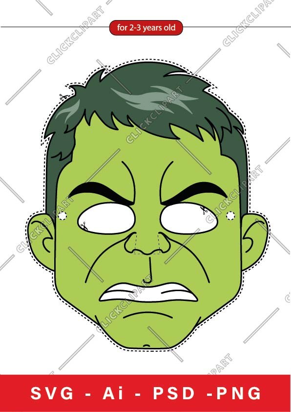 Hulk, Birthday Party, Digital Paper Face Mask, SVG, Files for Cricut - Etsy