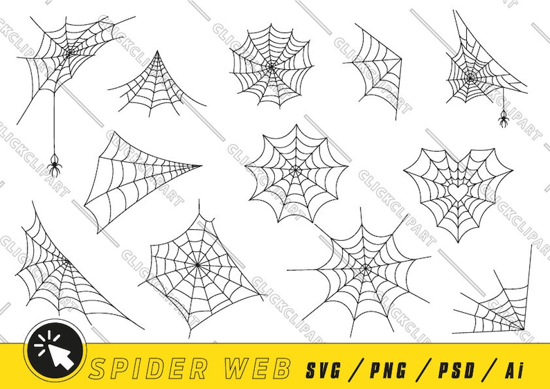 Spider Web SVG | Spiderweb PNG | Spiderweb Clipart | Halloween | Horror ...
