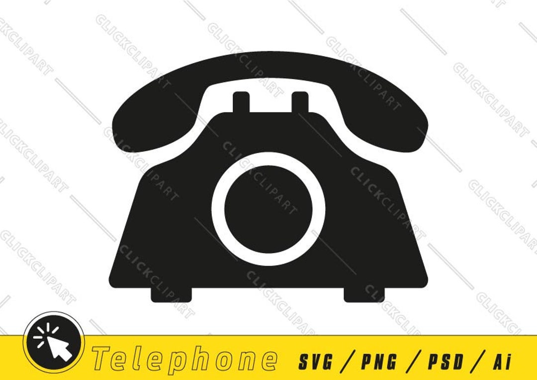 Telephone SVG | Telephone PNG | Telephone Clipart | Retro Vintage Phone ...