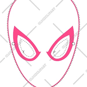 Spider Man Face Mask, Birthday Party, Digital Paper Mask, SVG, Files ...