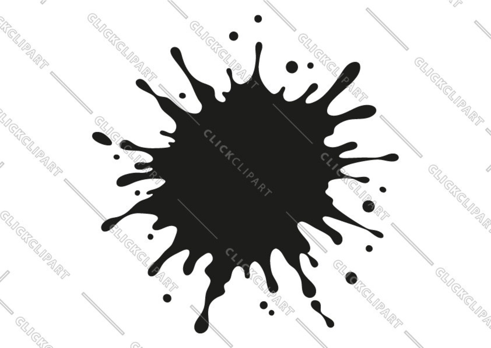 Paint Splatter SVG Ink Splat Paint Stencil Drip Silhouette Cut Files ...