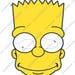 Simpsons, Bart, Birthday Party, Digital Paper Face Mask, SVG, Files for ...