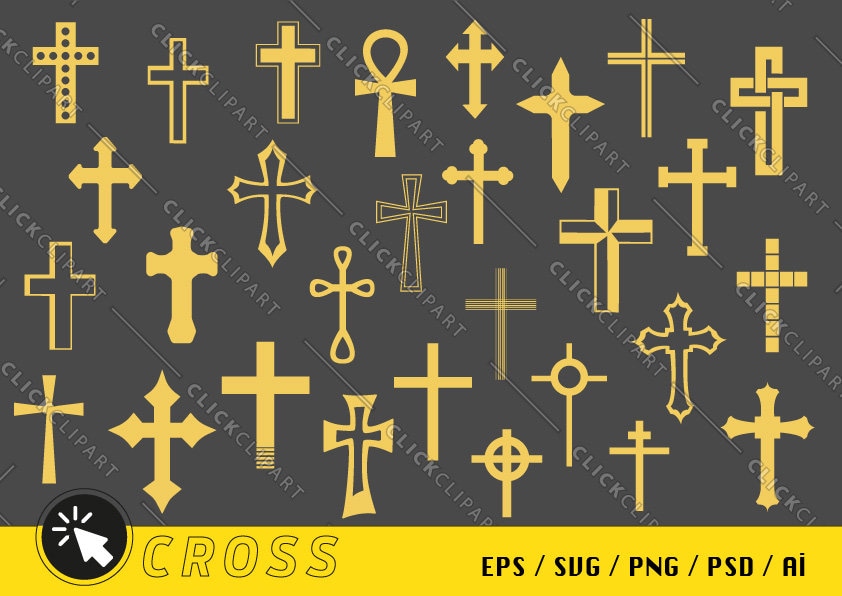 Cross SVG Crosses Catholic Christian PNG Jesus Clipart Religious Svg ...