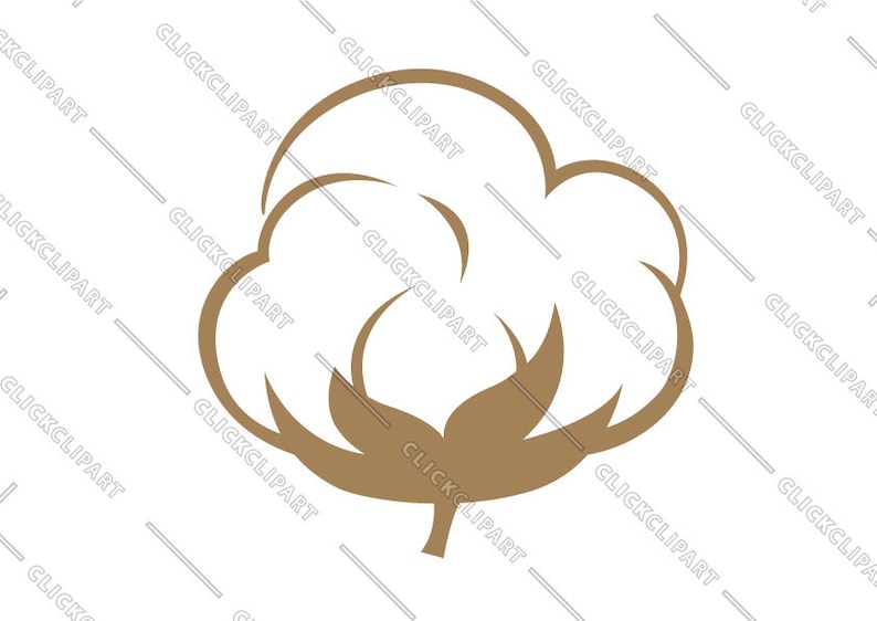 Cotton SVG Cotton Boll PNG Cotton Clipart Cotton Plant - Etsy