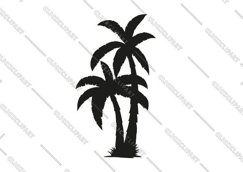 Palm Trees SVG Palm Tree PNG Palm Tree Decal Clipart - Etsy