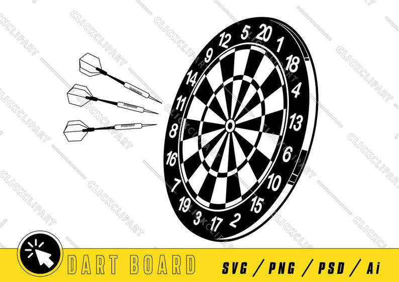 Dartscheibe SVG | Dartscheibe | Darts | Silhouette-Svg | Ziel Svg ...
