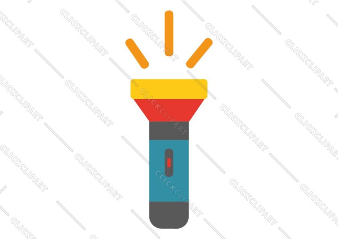 Flashlight SVG Flashlight PNG Flashlight Clipart Cartoon Logo Cut Files ...