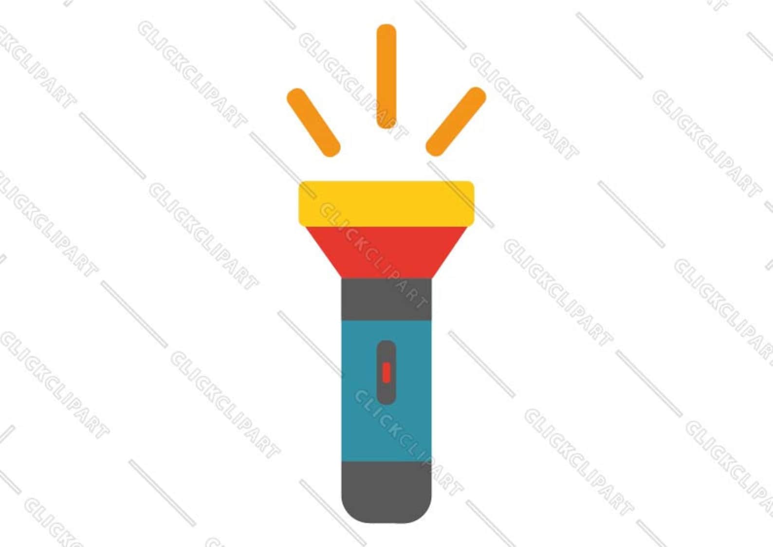 Flashlight SVG Flashlight PNG Flashlight Clipart Cartoon Logo Cut Files ...