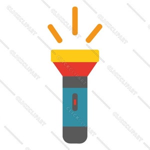 Flashlight SVG | Flashlight PNG | Flashlight Clipart | Cartoon Logo ...