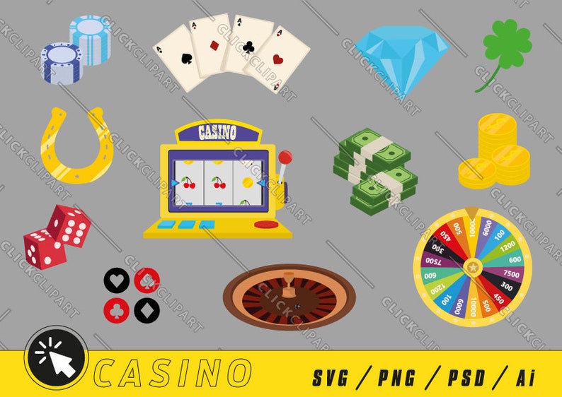 Casino SVG Gambling PNG Las Vegas SVG Casino Clipart - Etsy
