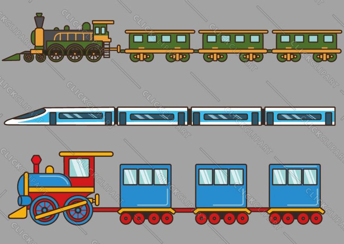 Train SVG Bundle Vector | Trains Transportation Cut File | Toy Train ...
