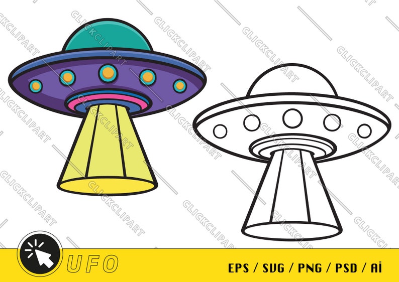 Ufo Clipart Alien SVG Space PNG Ufo Decal Alien Invasion Outer Space ...