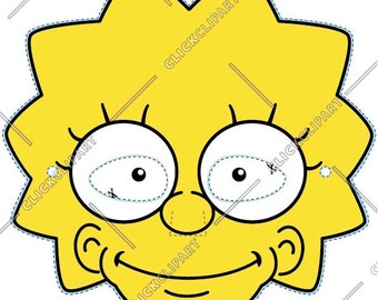 Lisa Simpsons Mask - Etsy