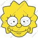 Lisa, Simpsons, Birthday Party, Digital Paper Face Mask, SVG, Files for ...