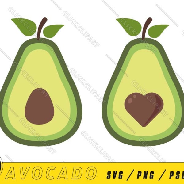 Imágenes de aguacate svg - Etsy México