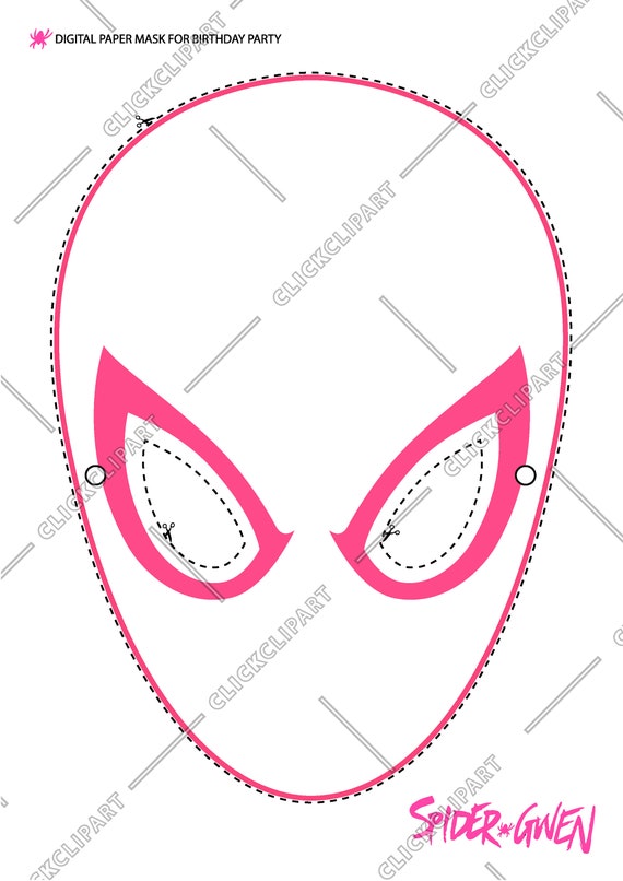 Full Face Paper Mask Template