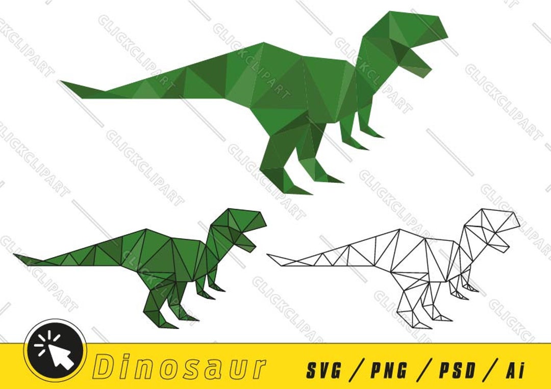 Dinosaur SVG | Trex PNG | Geometric Wall Art | Printable Wall Art ...