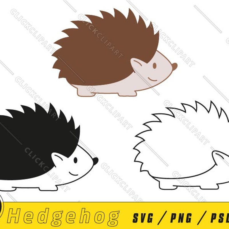 Hedgehog Silhouette - Etsy