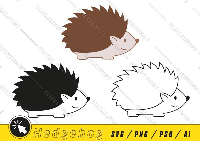 Hedgehog Clipart Hedgehog SVG Hedgehog PNG Cute Animals Animal Lover ...
