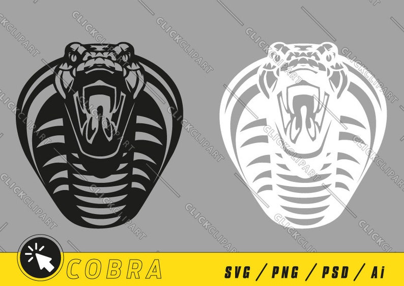 Cobra SVG Snake Art Snake Stencil Viper PNG Silhouette - Etsy