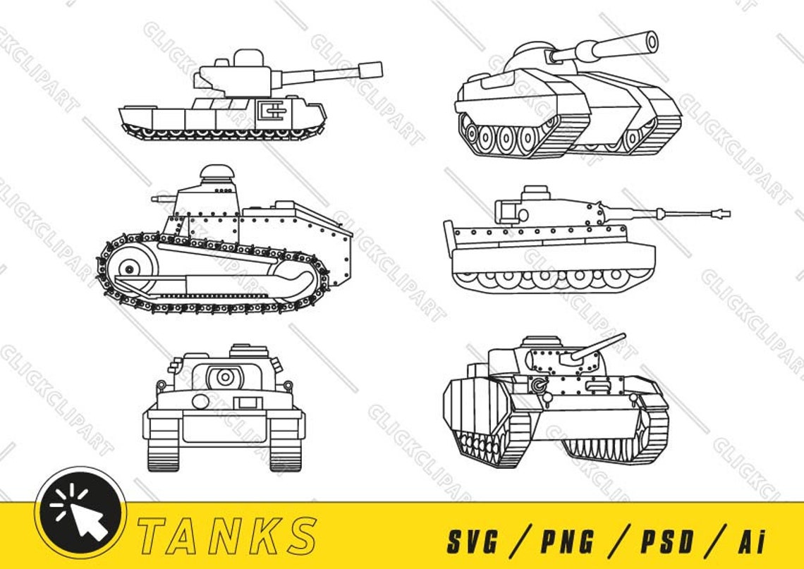 Tank SVG World of Tanks Military SVG Bundle Army Svg - Etsy