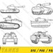 Tank SVG World of Tanks Military SVG Bundle Army Svg Military Svg Line ...