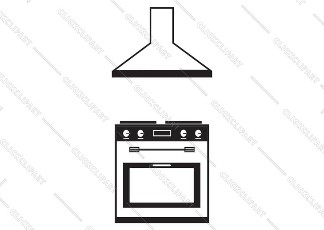 Stove SVG Stove PNG Stove Clipart Oven Kitchen Home - Etsy