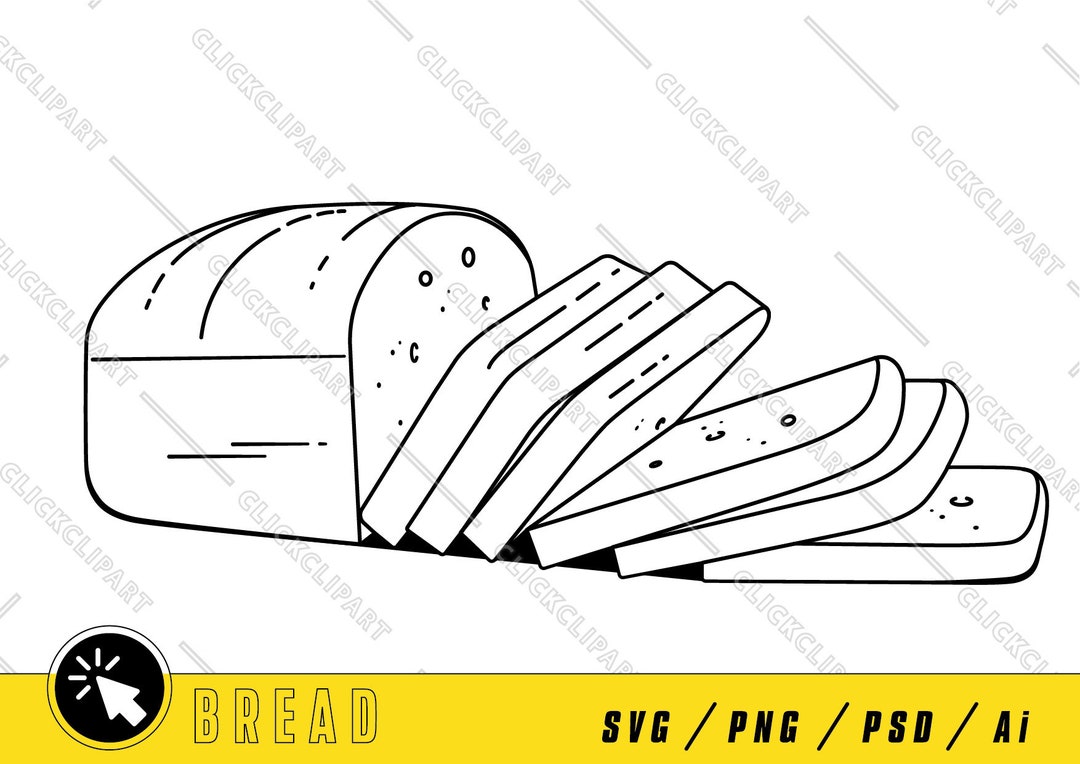 Bread SVG | Bread PNG | Toast Clipart | Bakery Svg | Food Svg ...