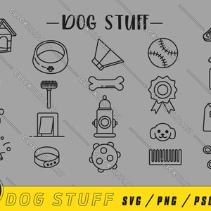 Dog Stuff SVG | Dog Accessories SVG | Dogs Toys Svg | Dog Lover Svg ...