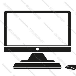 Computer Monitor SVG | Computer PNG | Computer Clipart | Silhouette ...