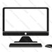 Computer Monitor SVG | Computer PNG | Computer Clipart | Silhouette ...