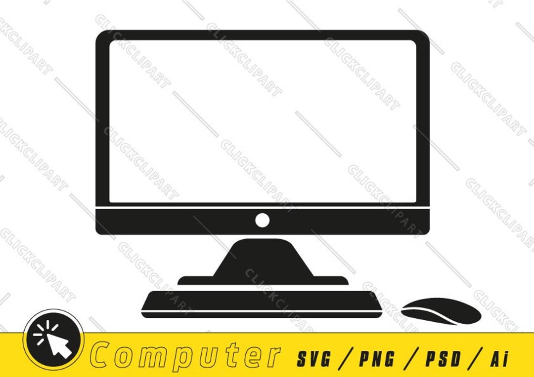 Computer Monitor SVG | Computer PNG | Computer Clipart | Silhouette ...