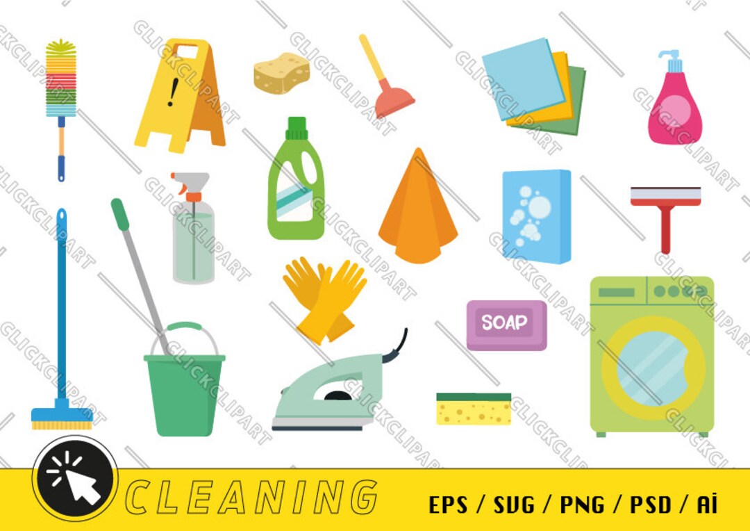 Cleaning Supplies SVG Bundle | Tools & Equipment (digital Download) - Etsy
