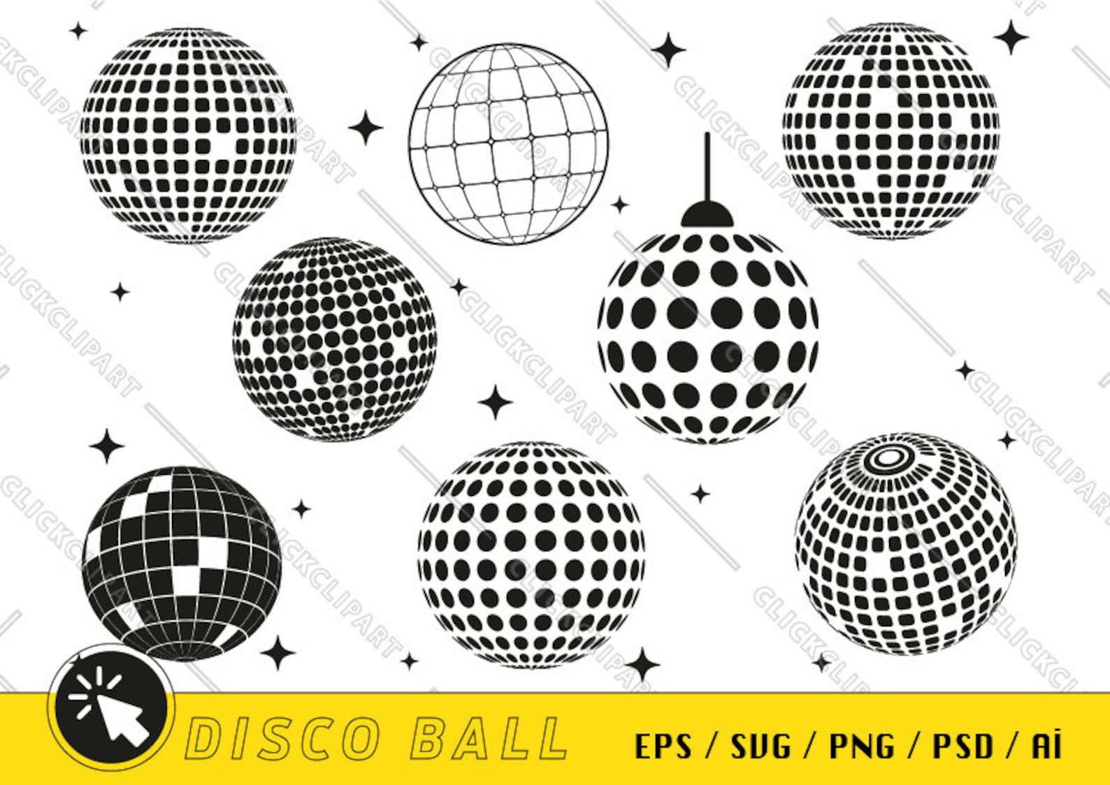 Discokugel Svg | Party-Svg | Tanz-Svg | Discokugel PNG | Disco-Clipart ...