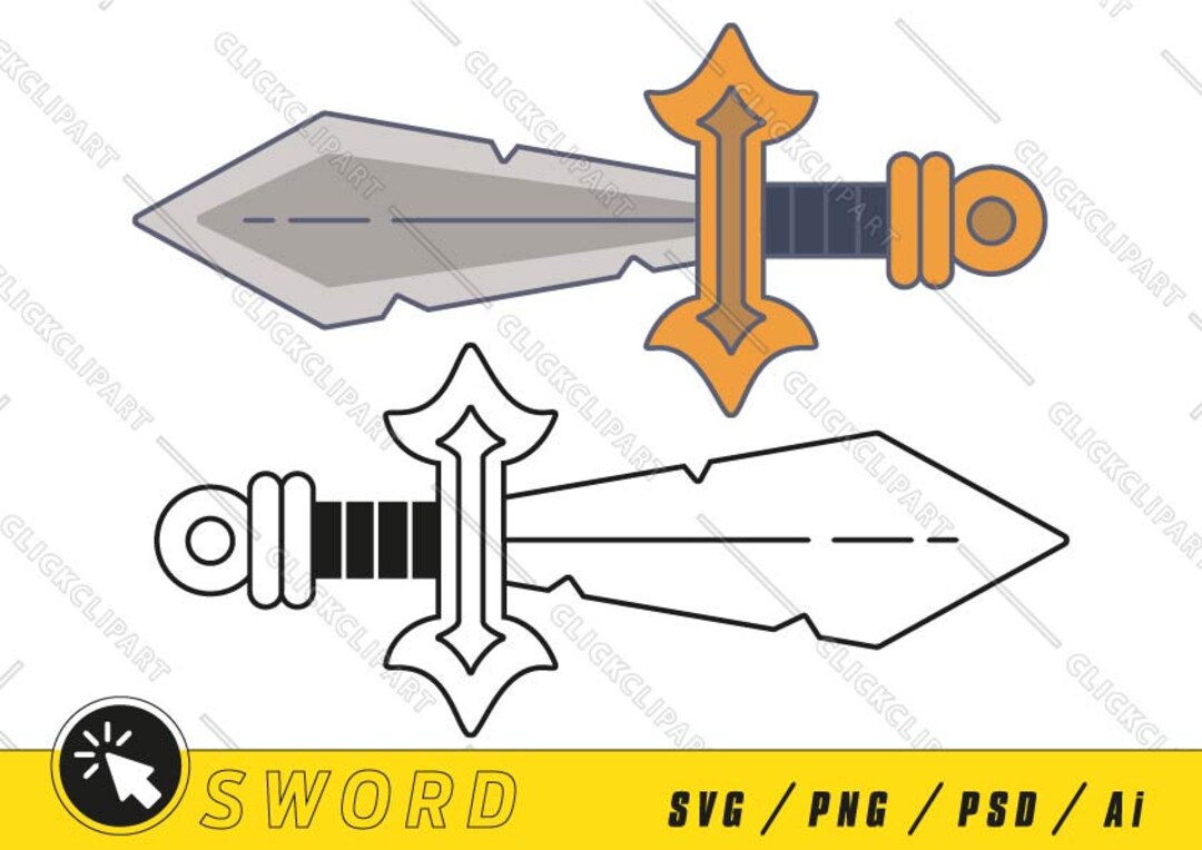 Shield And Sword Drawing