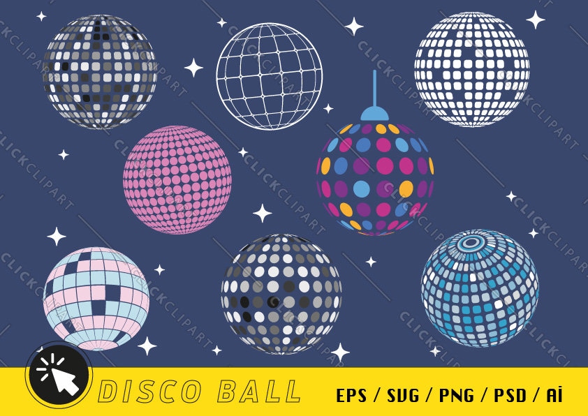 Disco Ball Svg Party Svg Dance Svg Disco Ball PNG Disco Clipart ...