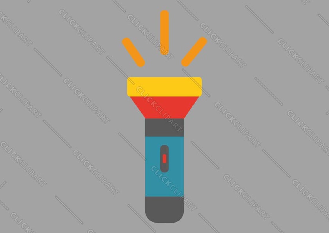 Flashlight SVG Flashlight PNG Flashlight Clipart Cartoon Logo Cut Files ...