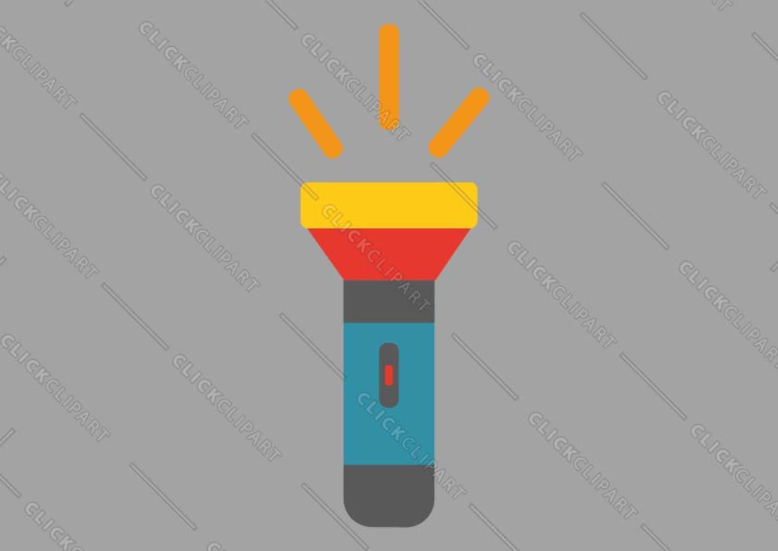 Flashlight SVG Flashlight PNG Flashlight Clipart Cartoon Logo Cut Files ...
